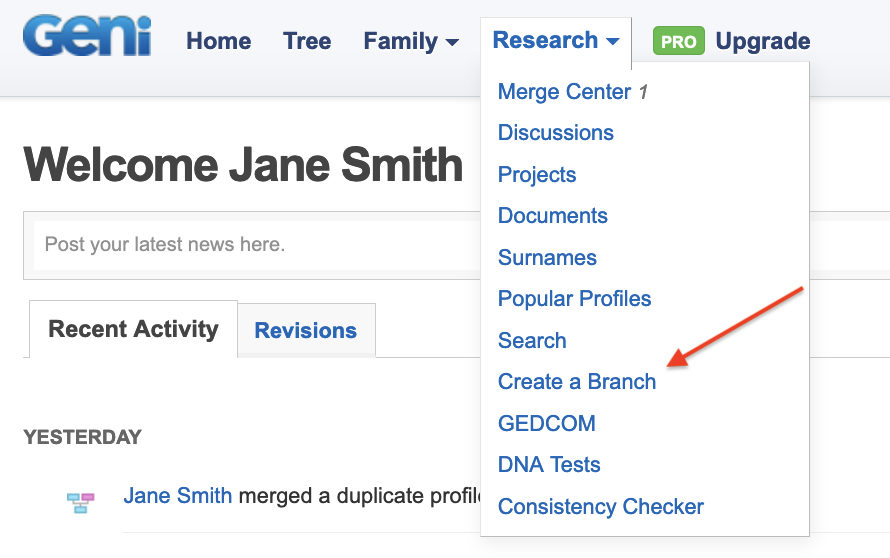 How do I create an unconnected family tree branch? – Geni Help Center